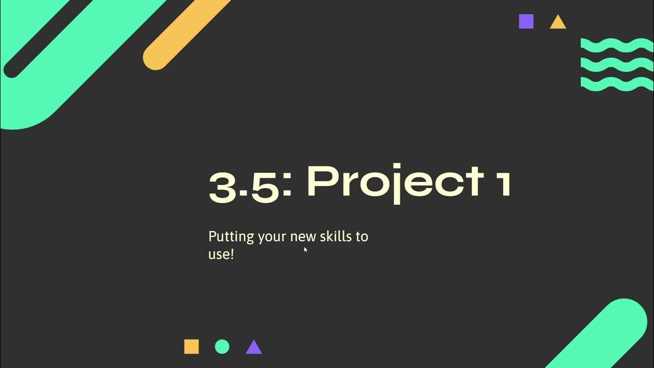 FRC Programming - Section 3.5: Project 1 - YouTube