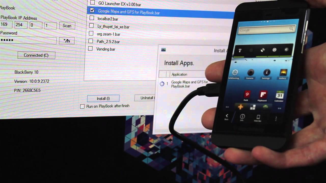 How to put Android apps onto your BlackBerry 10 device - YouTube
