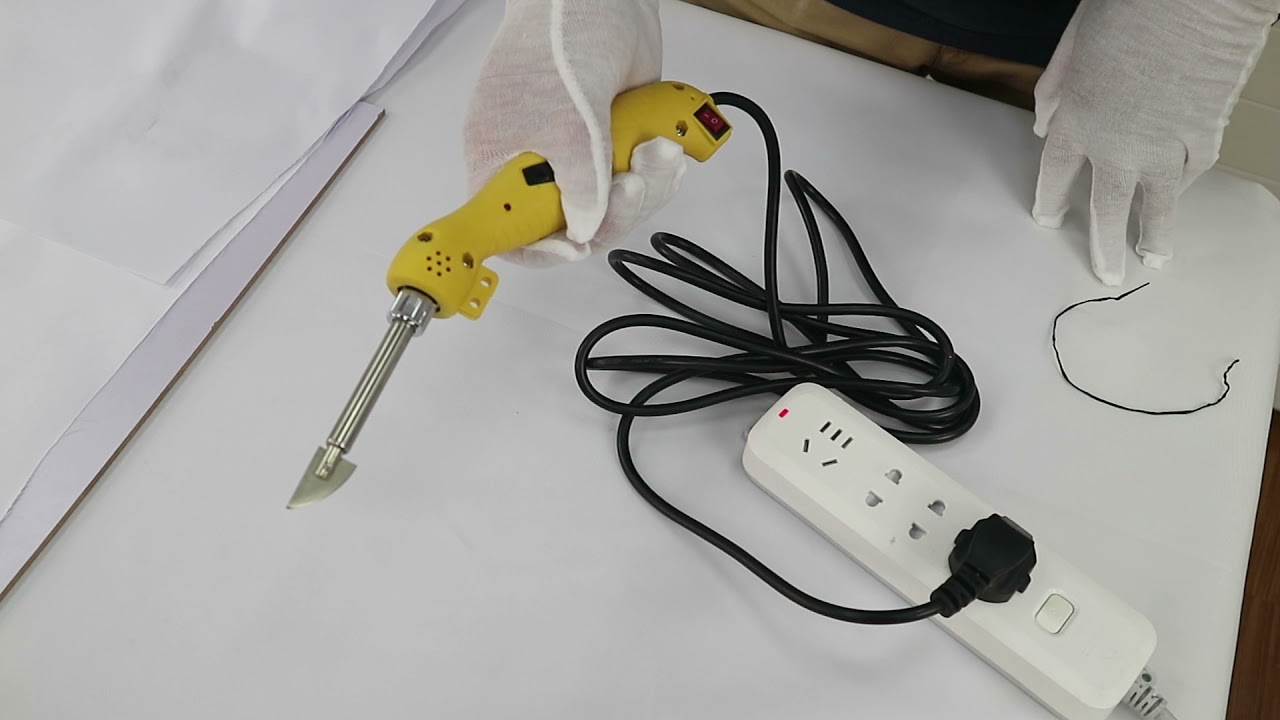 Heating cutter HC101/ Fabric cutter/ Cut flag/ Hot knife cuttter for ...