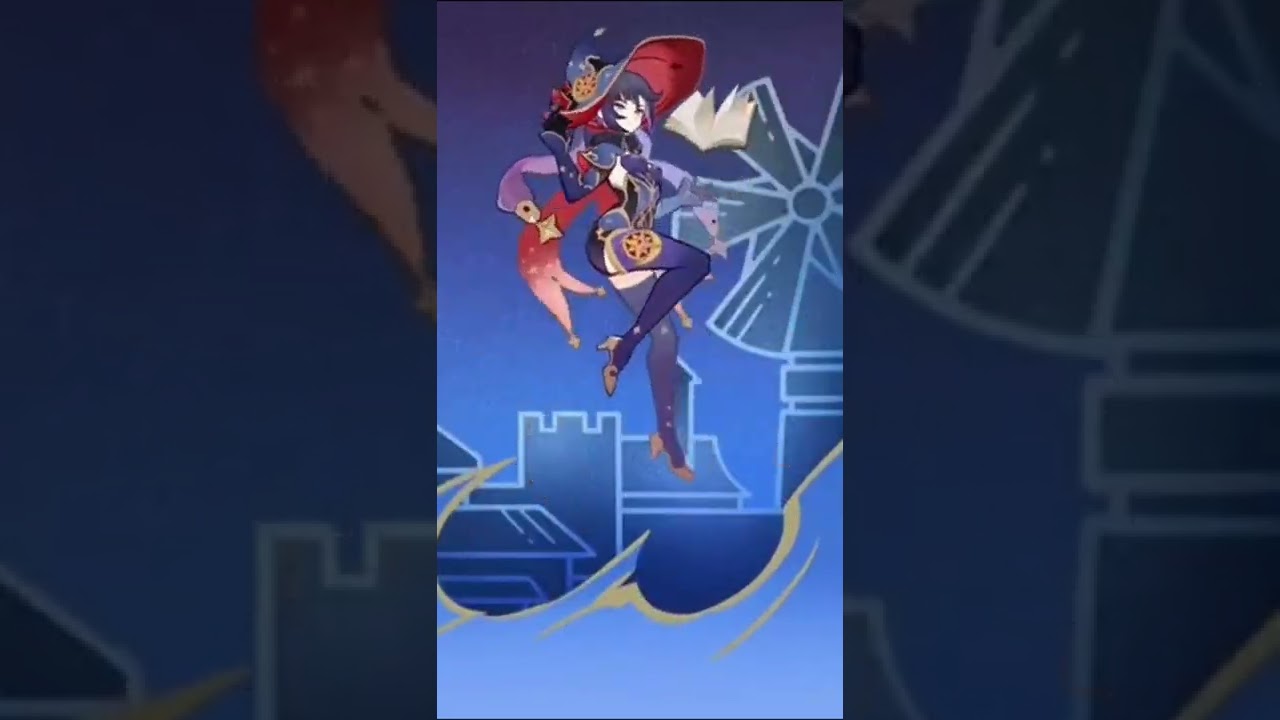 Mona Attack Animation TCG #genshinimpact #tcg #shorts - YouTube