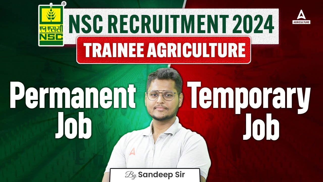 NSC Recruitment 2024 | National Seed Corporation Agriculture Trainee ...