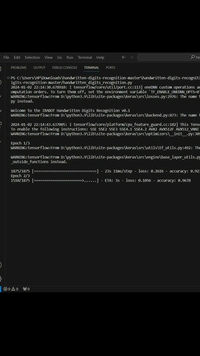 Unlocking the magic of handwritten digit recognition using Python! #irabottechlearning #trending ...
