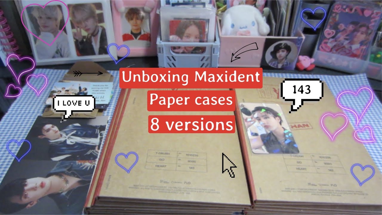 Unboxing SKZ 8 Maxident paper cases ️ - YouTube