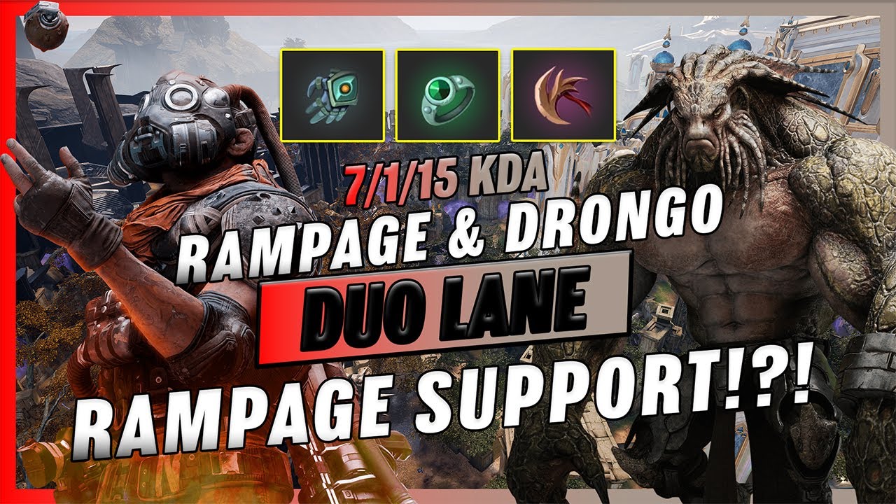 How to Play Rampage Support in Duo Lane - Predecessor Gameplay - YouTube