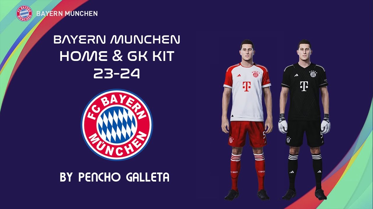 BAYERN MUNCHEN HOME & GK KIT 2023 / BUNDESLIGA / PES 2021 / PS4 - YouTube