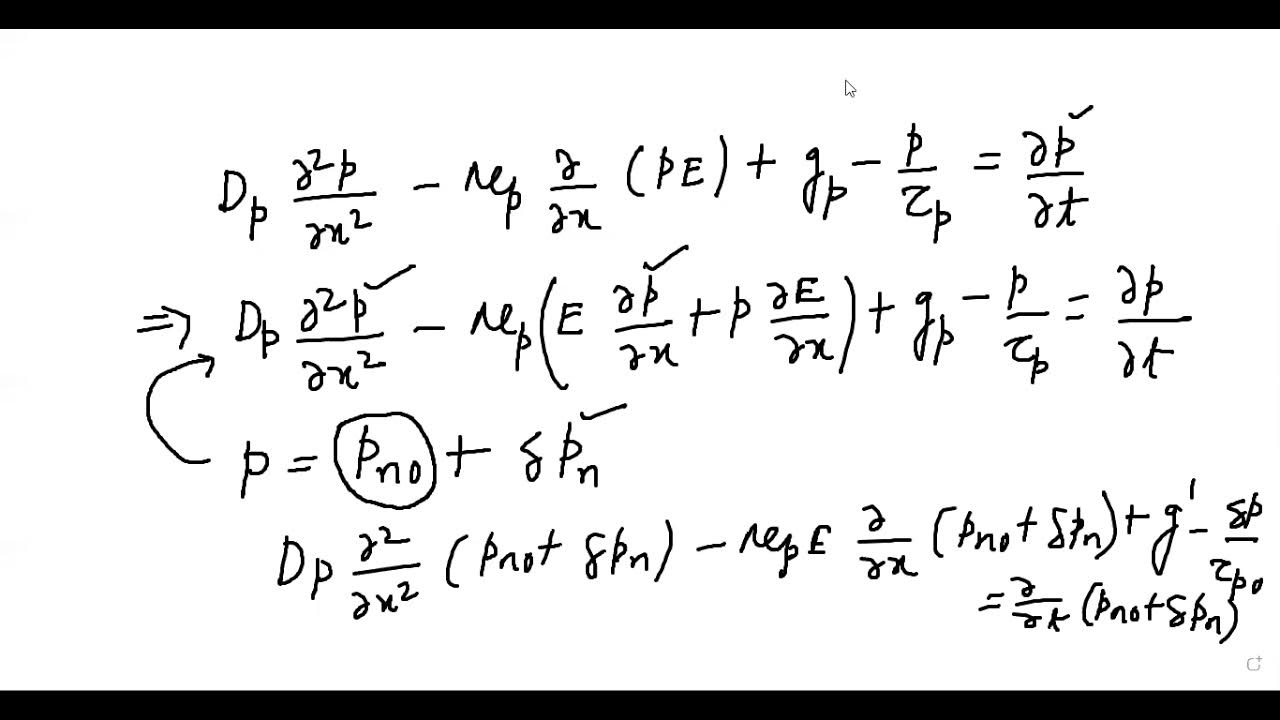 Minority carrier distribution in PN junction - YouTube