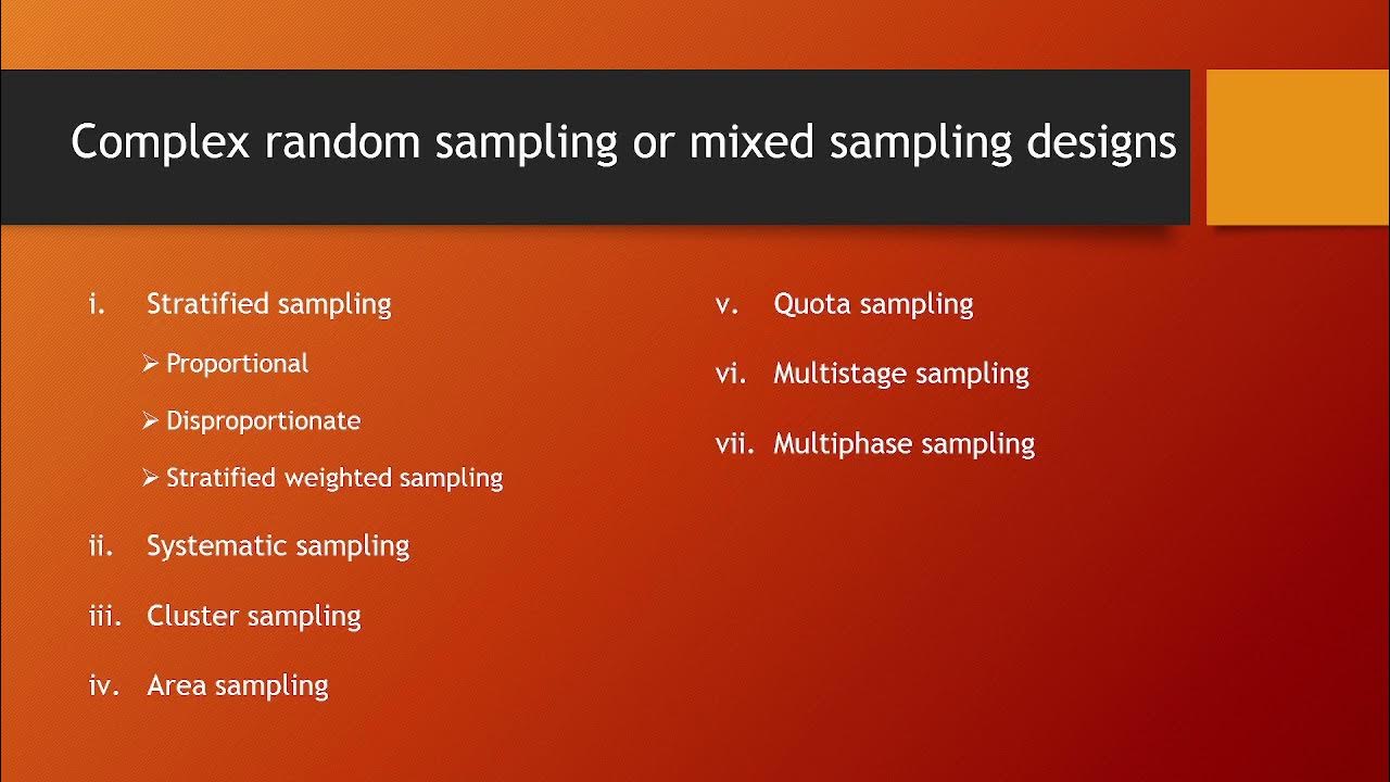 Complex random sampling - YouTube
