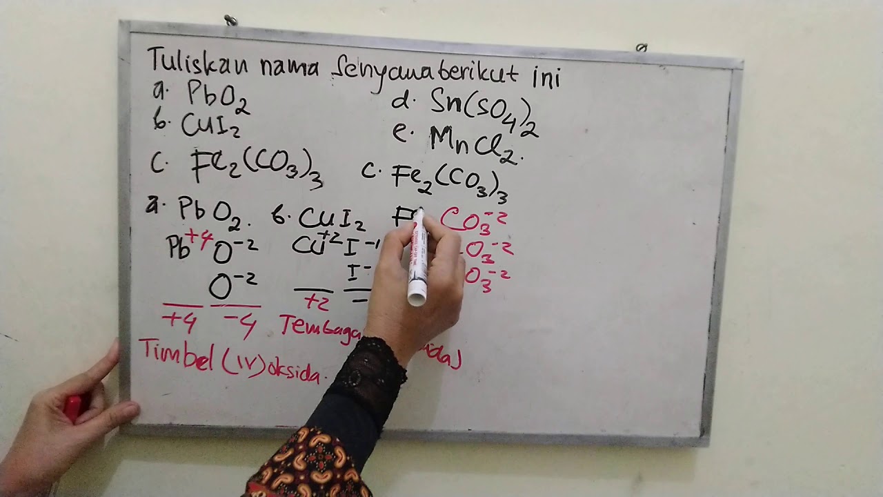 Cara paling gampang menentukan nama senyawa ion golongan transisi - YouTube