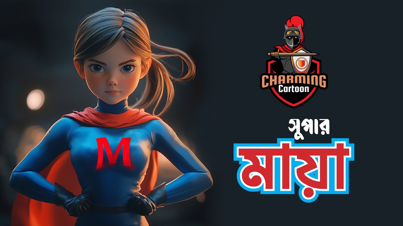 Charming Cartoon | Super Maya | সুপার মায়া | Children Short Story ...