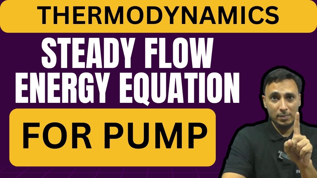Steady flow energy Equation for Pump - YouTube