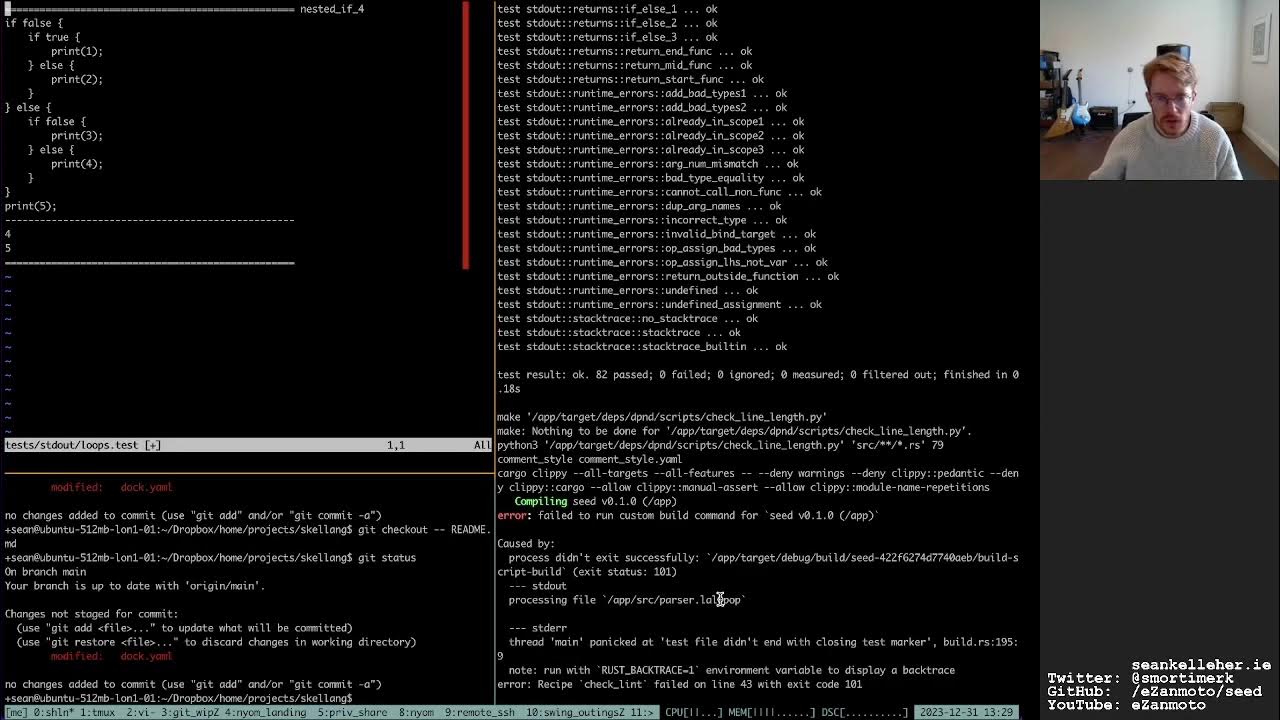 Writing a Programming Language - 31/12/2023 - YouTube