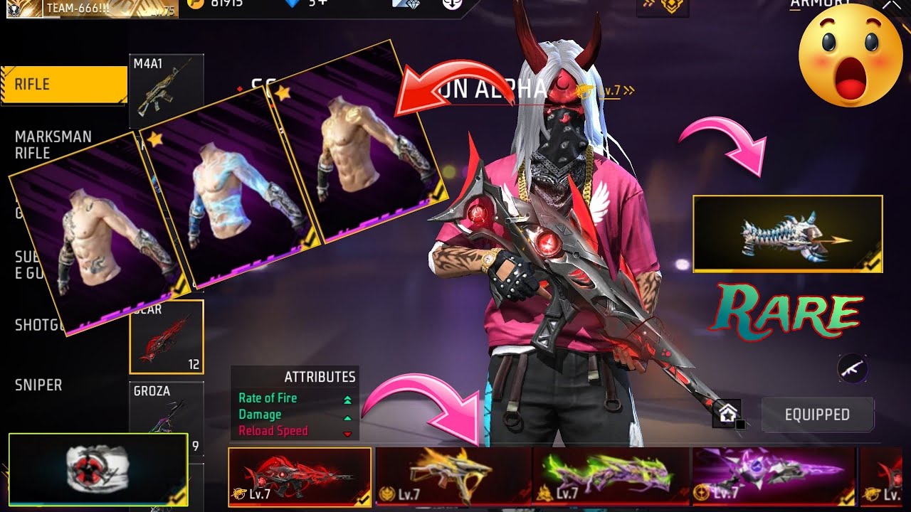 Incomparable collection || All shade bundles returns|| free fire ...