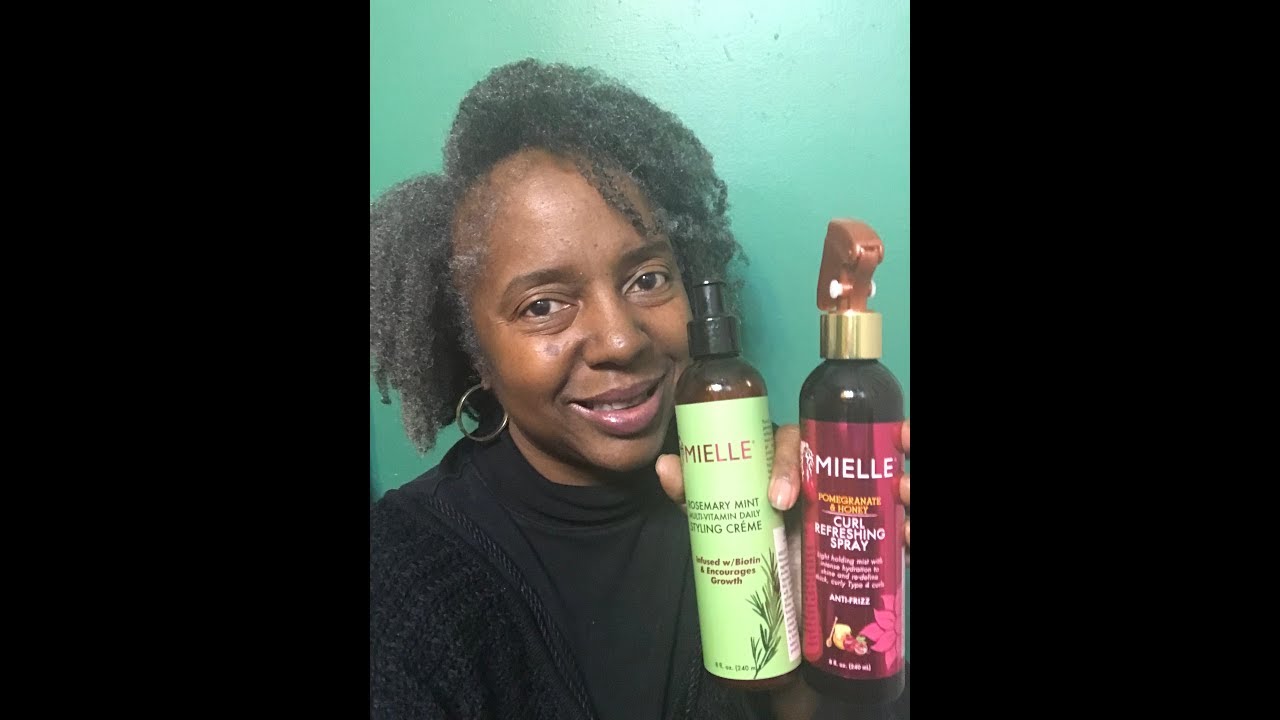 DAY 3 HAIR USING THE NEW MIELLE ORGANICS ROSEMARY MINT STYLING CREME ...