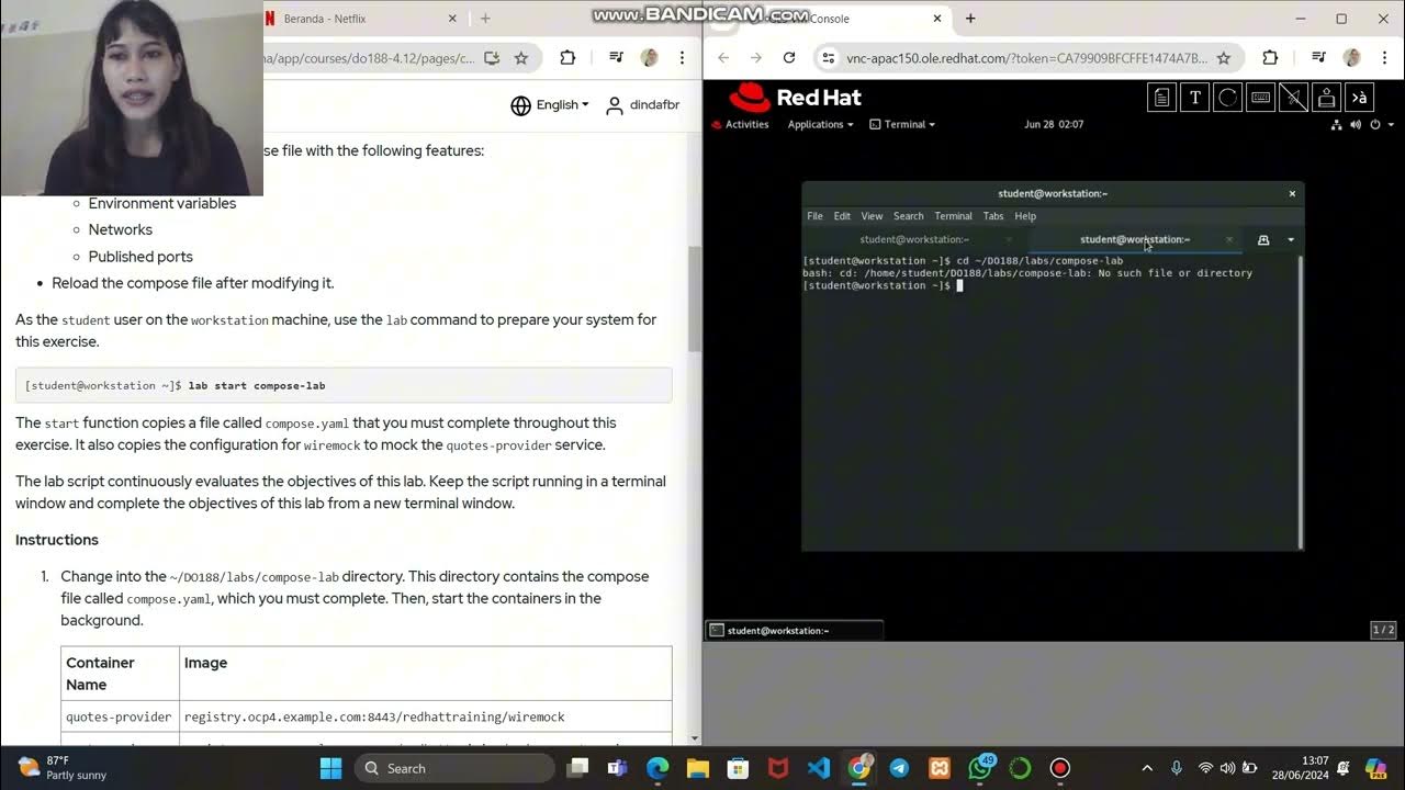 Redhat Academy DO188 Lab 7 5 Dinda FBR - YouTube
