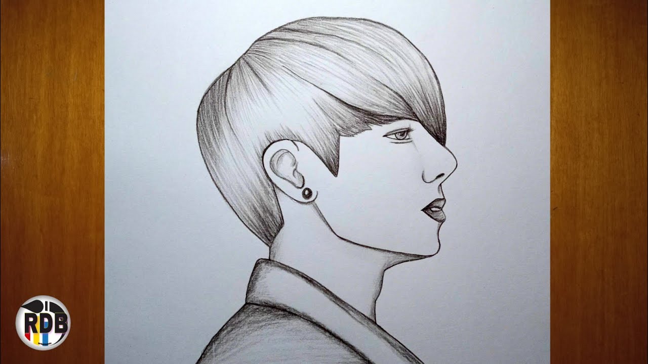 Easy Korean Man Picture Drawing - Handsome Man Drawing - How to Draw a ...