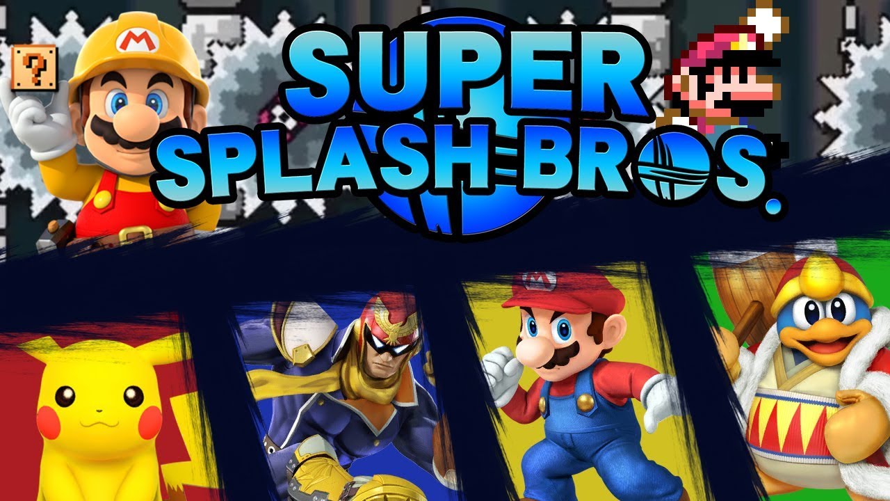 Smash Bros. meets Mario Maker! Super Splash Bros 1 - YouTube