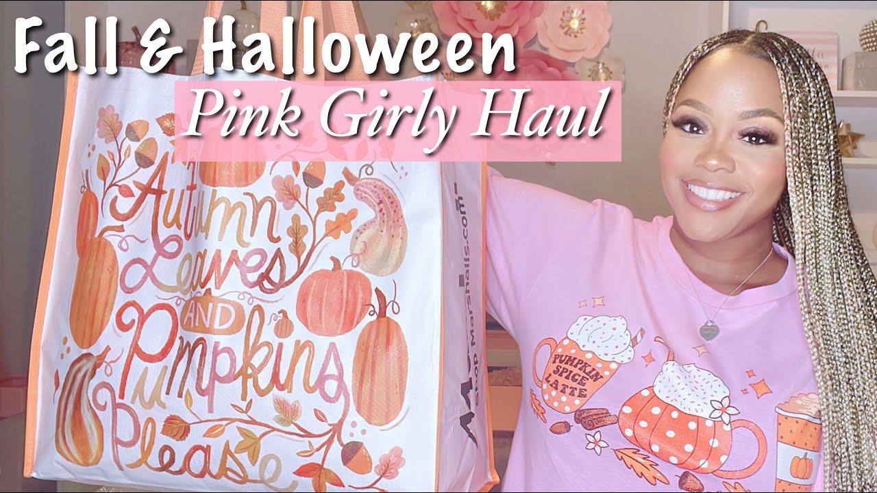 Fall & Halloween Pink Girly Haul | T.J.Maxx, Burlington, Ross ...