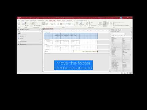 Formatting Reports Using the Microsoft Access 365 Report Designer - YouTube
