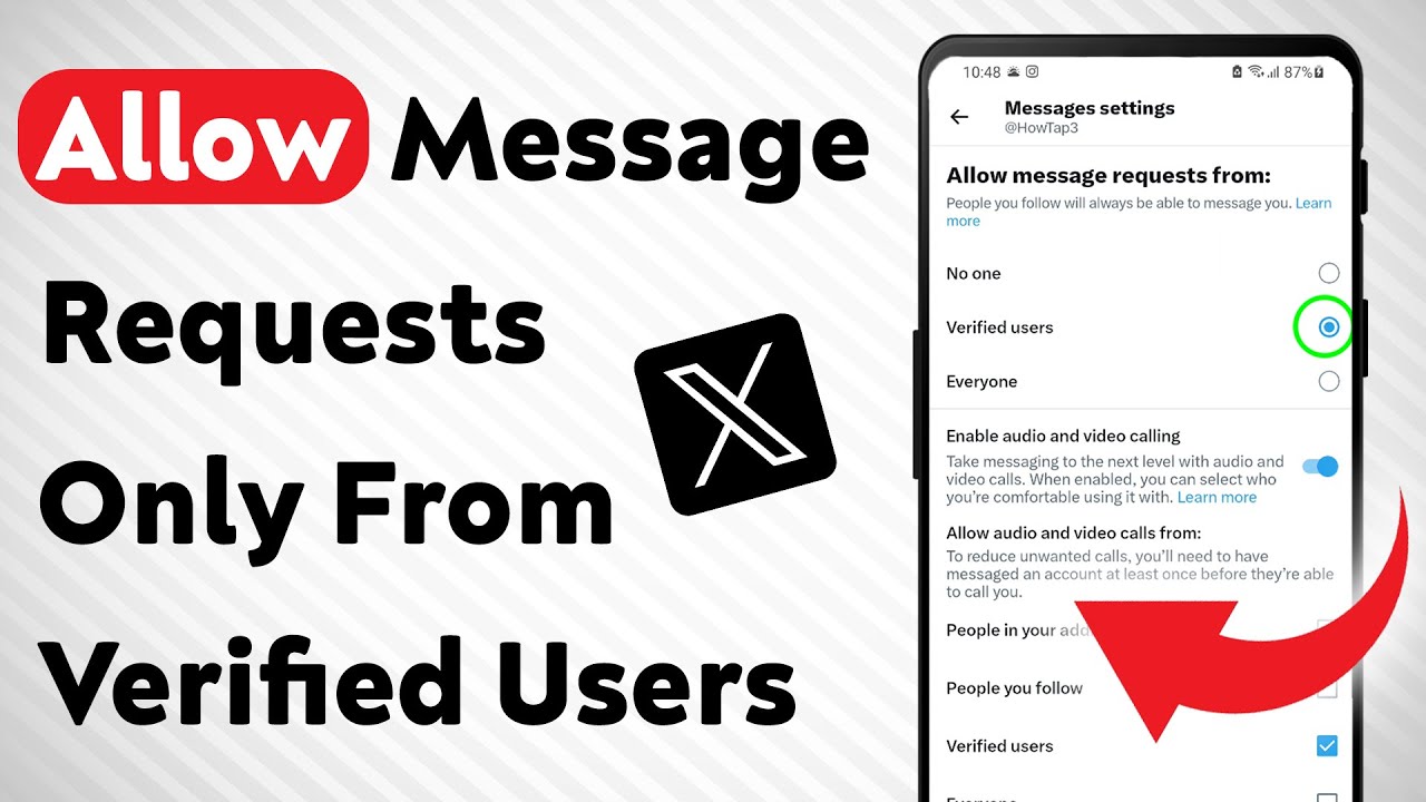How To Allow Message Requests Only From Verified Users On X (Updated ...
