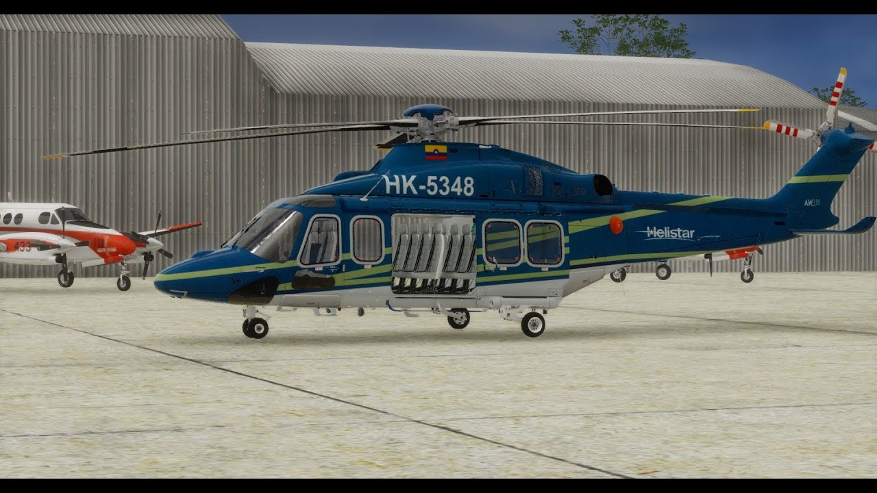 Helistar Leonardo AW139 Landing in SKBO - YouTube