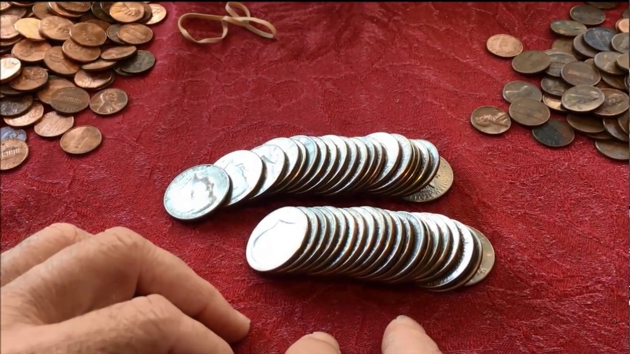 COIN ROLL HUNTING 2 HALF DOLLAR ROLLS LIVE - YouTube