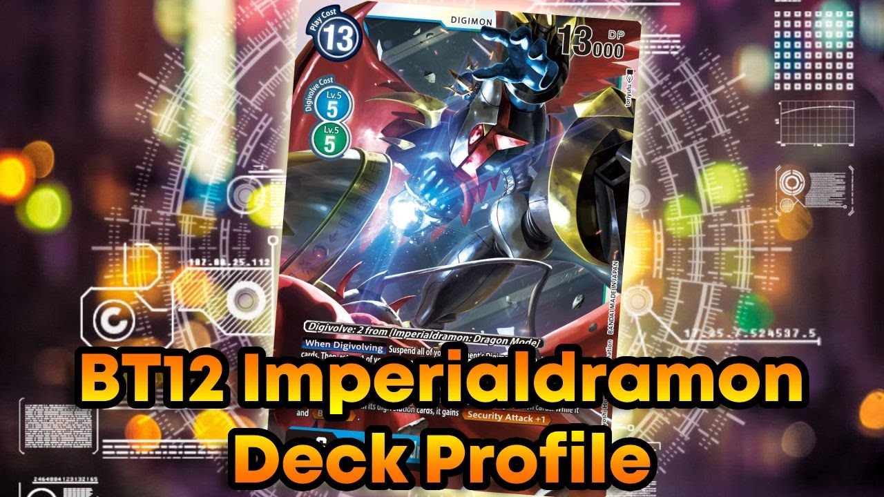 Imperialdramon Deck Profile (Digimon TCG English BT12 Across Time) - YouTube