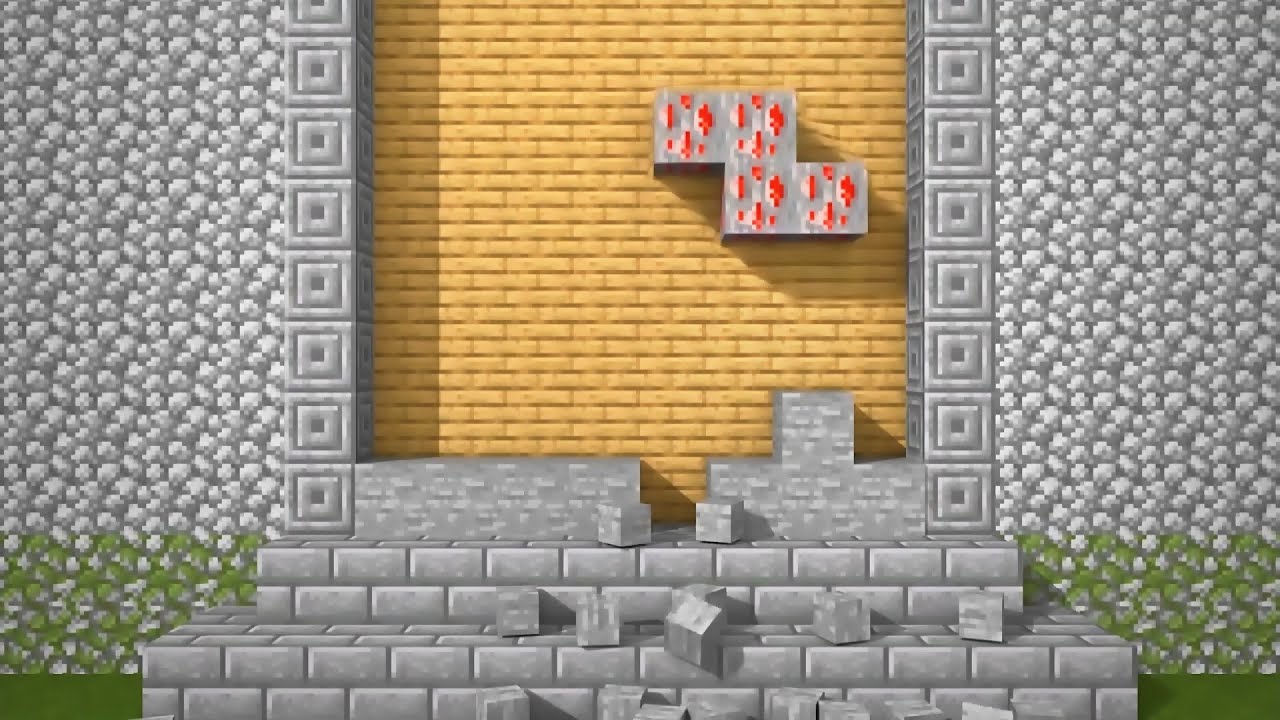 Minecraft TETRIS Blocks Stone - YouTube