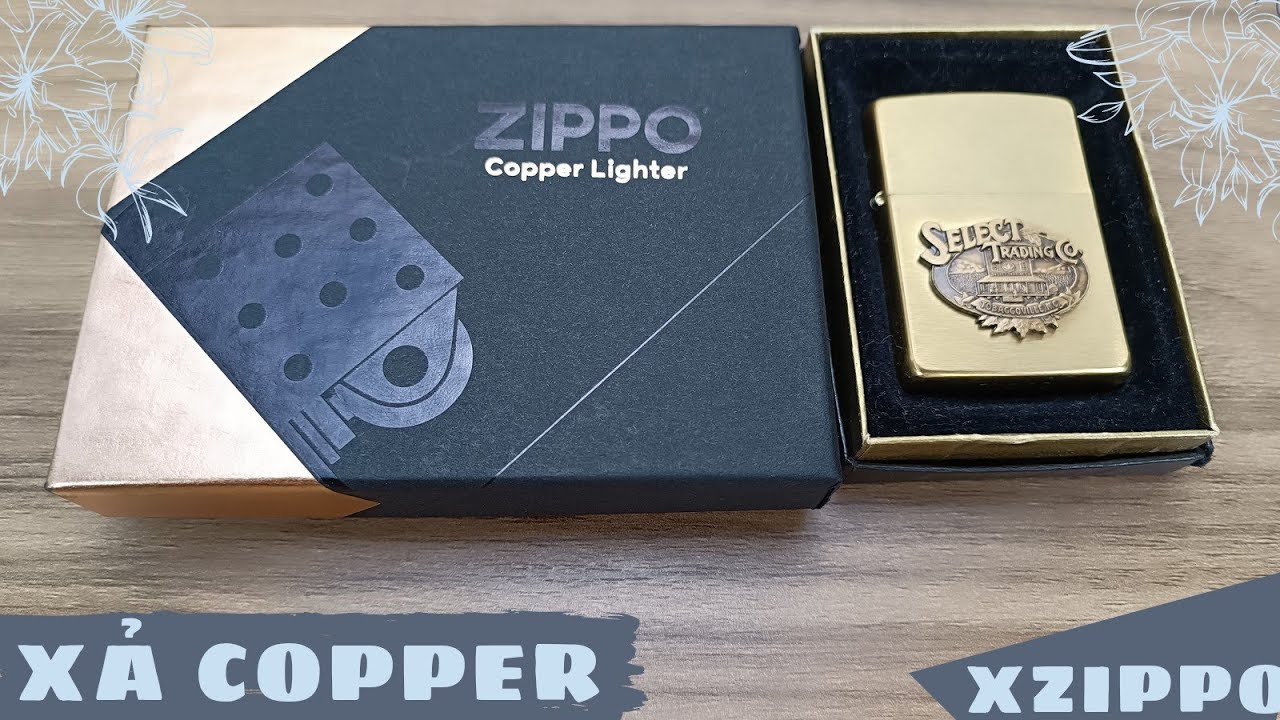 Xả Zippo Solid Copper 2022 Giá Mềm, Brass Chủ Đề Tobacco. - YouTube