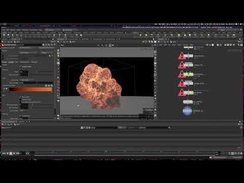 RenderMan Pyro Shader in Houdini - YouTube