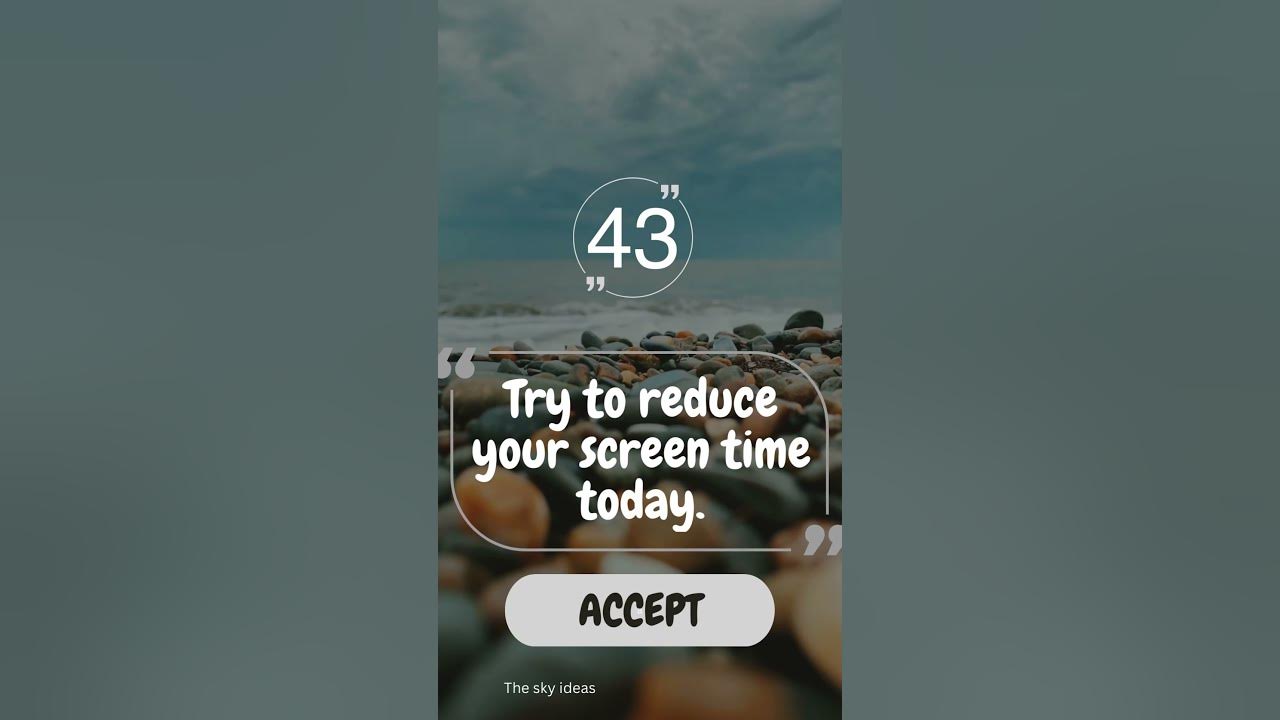 #ReduceScreenTime #DailyChallenge #Day43 #Digital#Detox #Healthy #explore #Habits #follow - YouTube