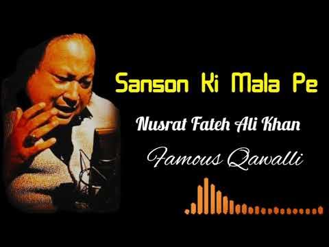 Sanson Ki Mala Pe by Nusrat Fateh Ali Khan - Hit Hindi Songs with Lyrics - YouTube