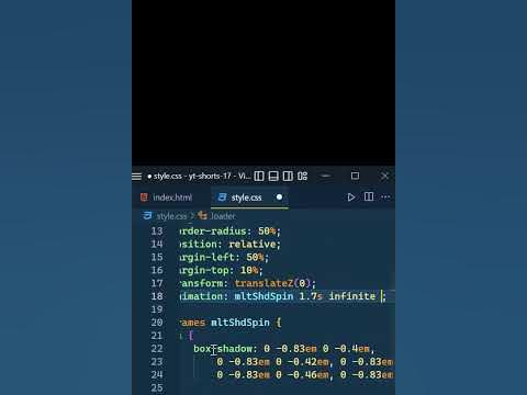 Website Loader Animation 😲 Using CSS only #coding #programming # ...