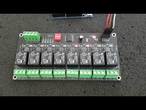8 Channel relay module I2C PCF8574 expander 3.3V 5.0V Arduino Raspberry ESP8266 - YouTube