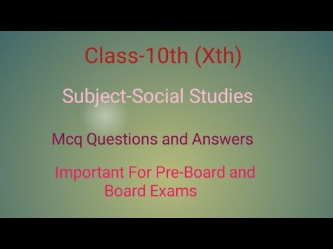 Class 10 th-mcq question answer for board exam classes by jitendra sir | SST class on NCERT ...
