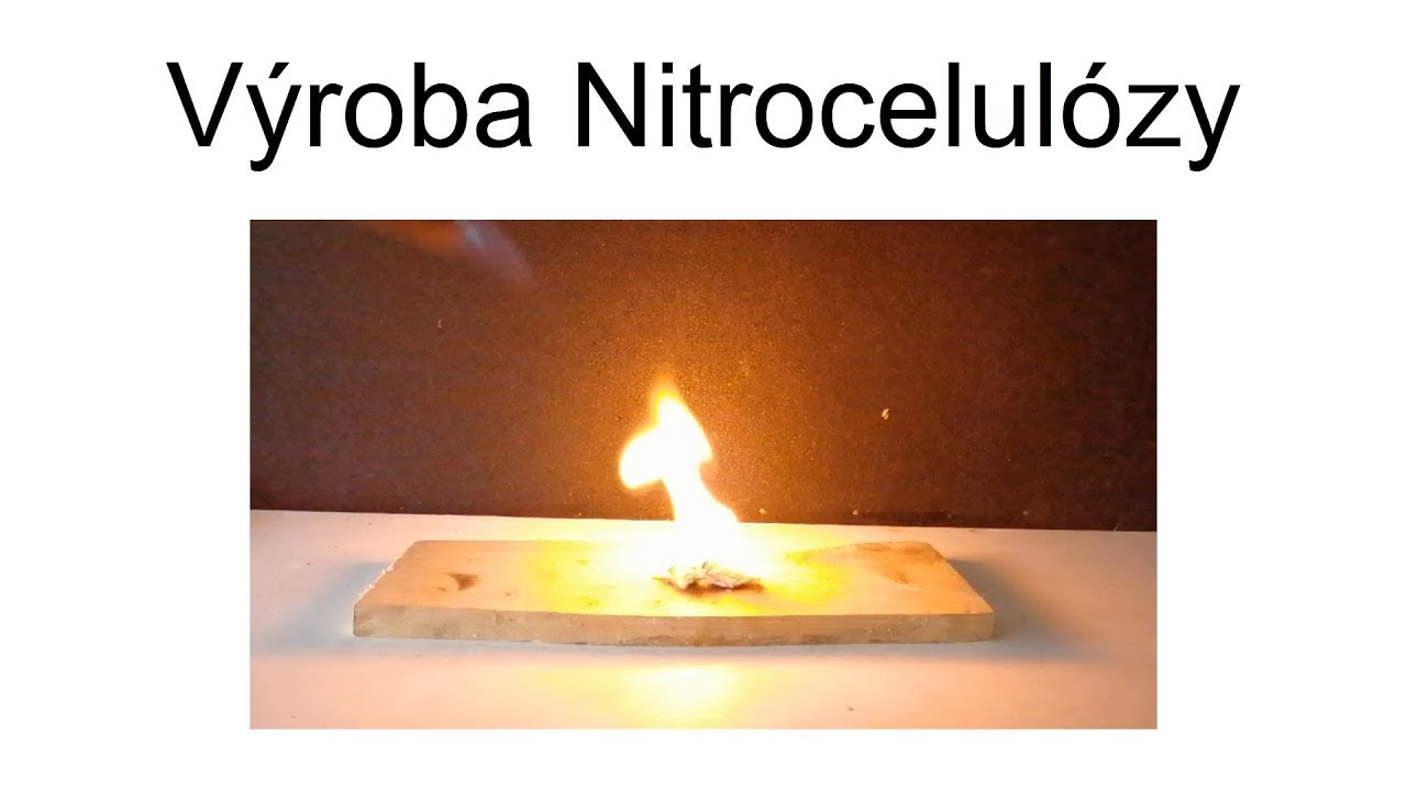 Výroba a hoření nitrocelulózy - YouTube