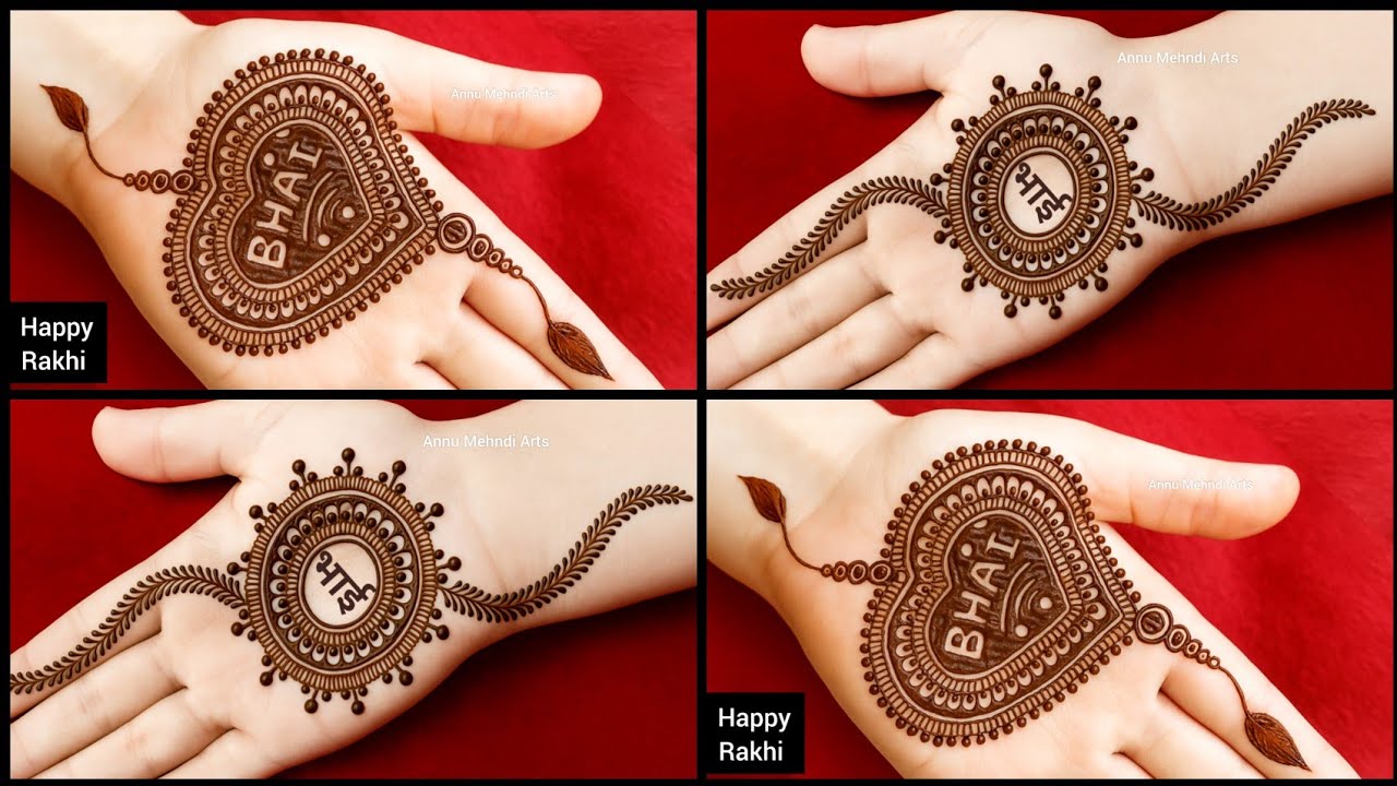 Top Rakshabandhan Special Mehndi Designs | Simple Raksha bandhan ...