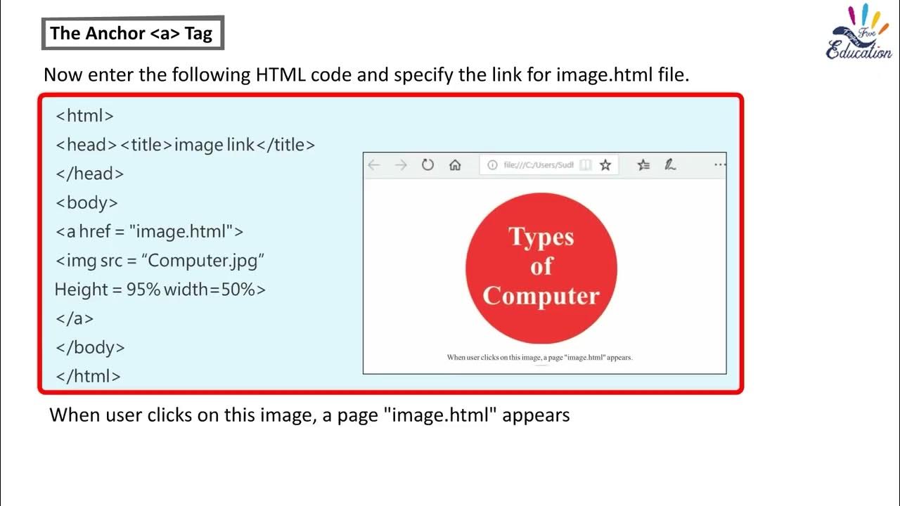 Images,Links and Frames in HTML 5 - YouTube