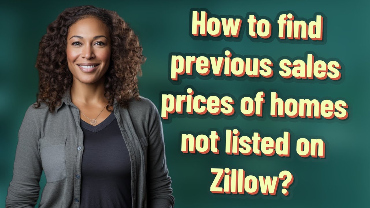 How to find previous sales prices of homes not listed on Zillow? - YouTube