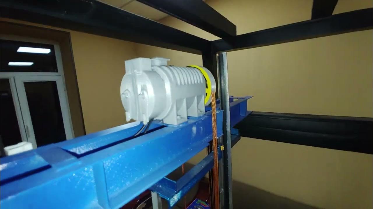 Макет лифта 630 кг БМП, MRL ELEVATOR - YouTube