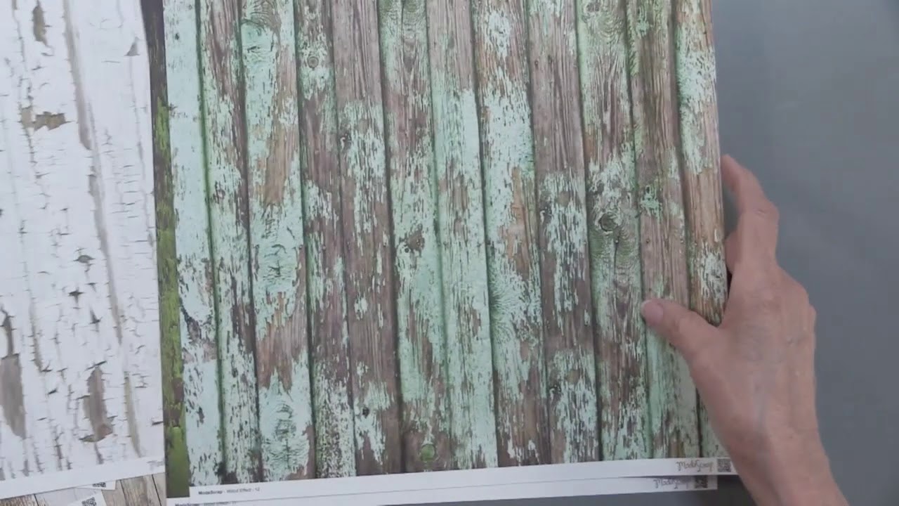 Wood Effect 12"x12" Papers by Elizabeth Crafts Design - YouTube