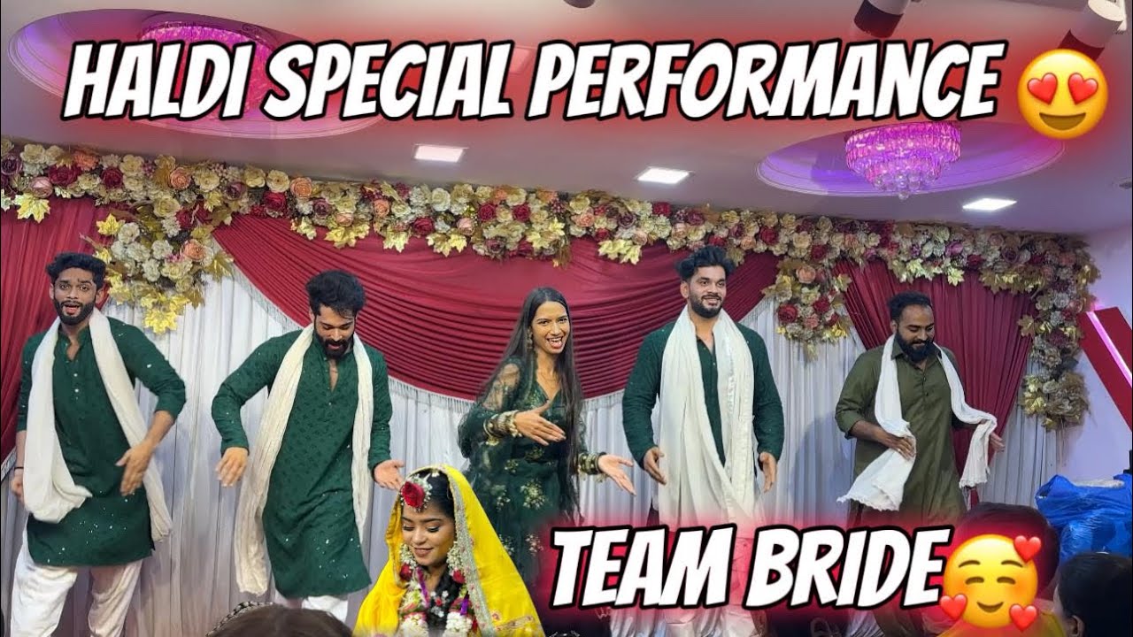 Haldi dance 😍 | special performance for bride and groom ️ | Aarti vlogs ...