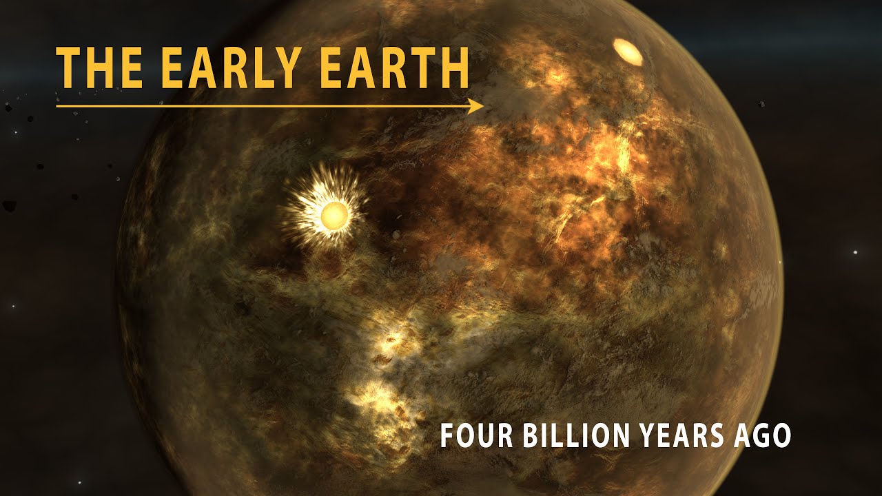 Early Earth during great Bombardment - 4 billion years ago - YouTube