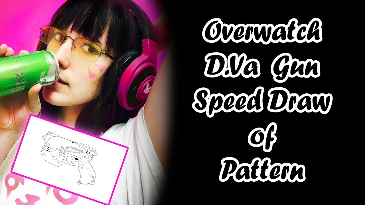Overwatch D.Va Gun Speed Draw of Pattern - YouTube