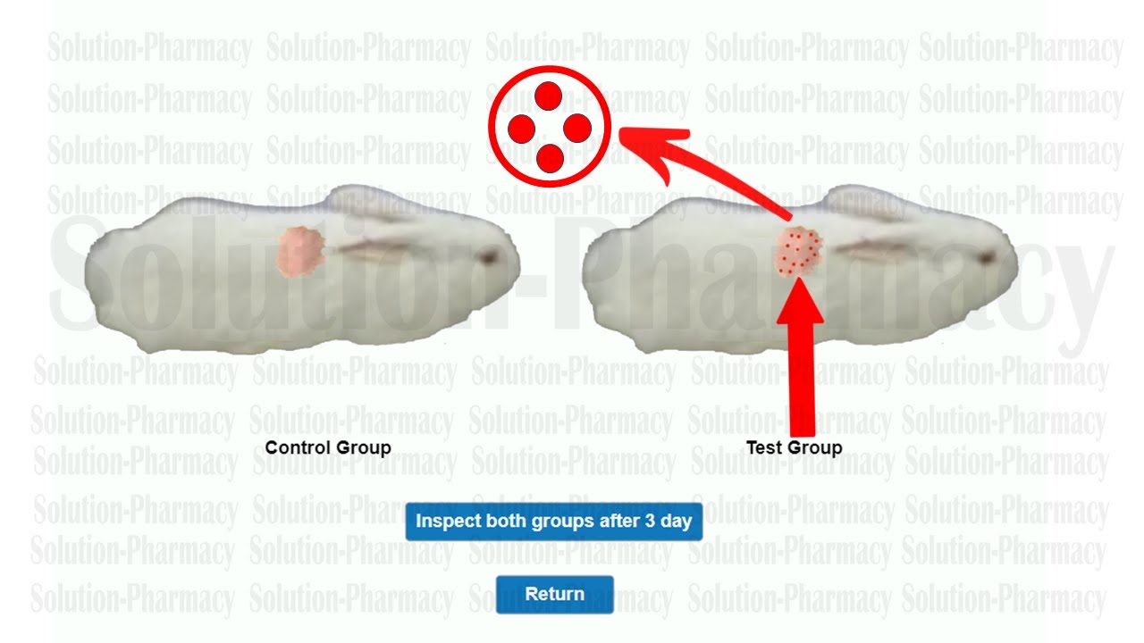 Acute Skin Irritation Test (Draize Test) in ENGLISH | Expharm Software ...