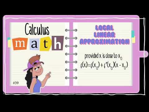Calculus… Linear and Differentials: Local Linear Approximation - YouTube