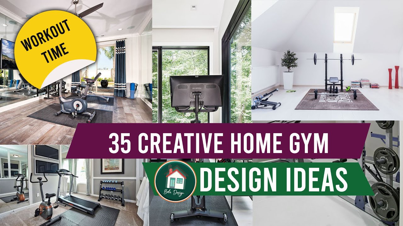 35 Modern and Creative Home Gym design ideas - YouTube