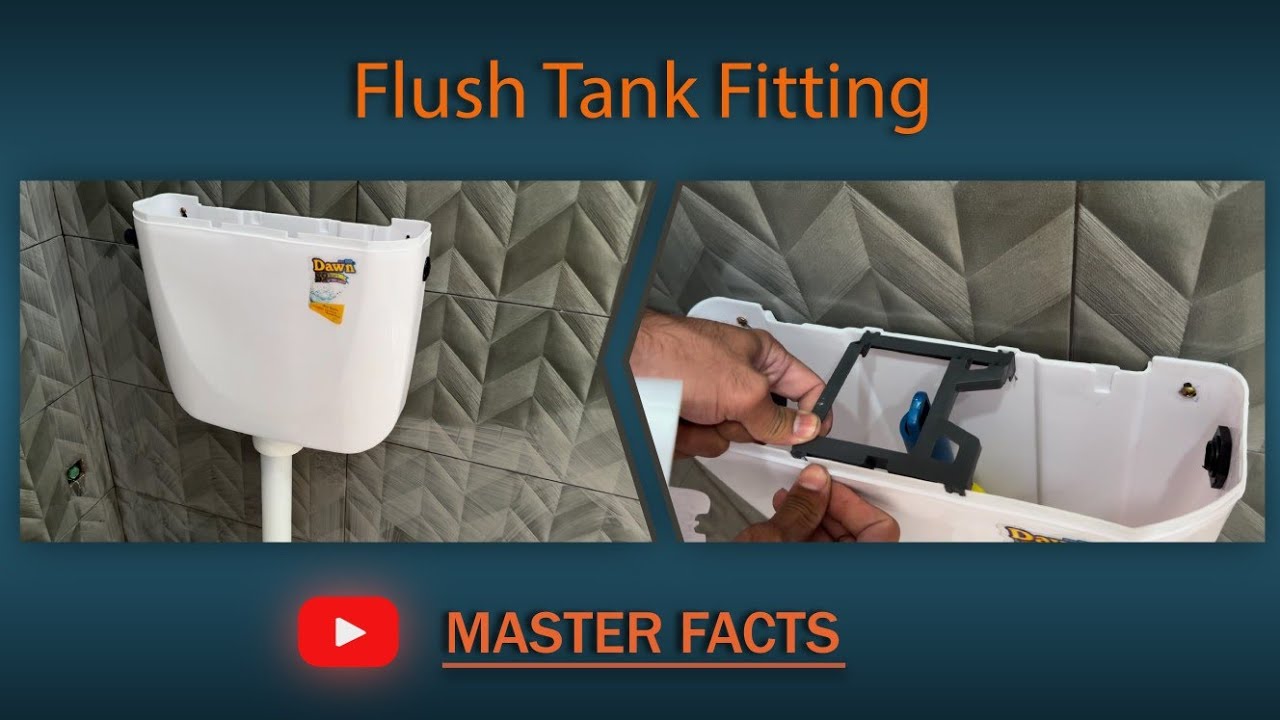 How to Install a Toilet Flush Tank : Step-by-Step Guide - YouTube