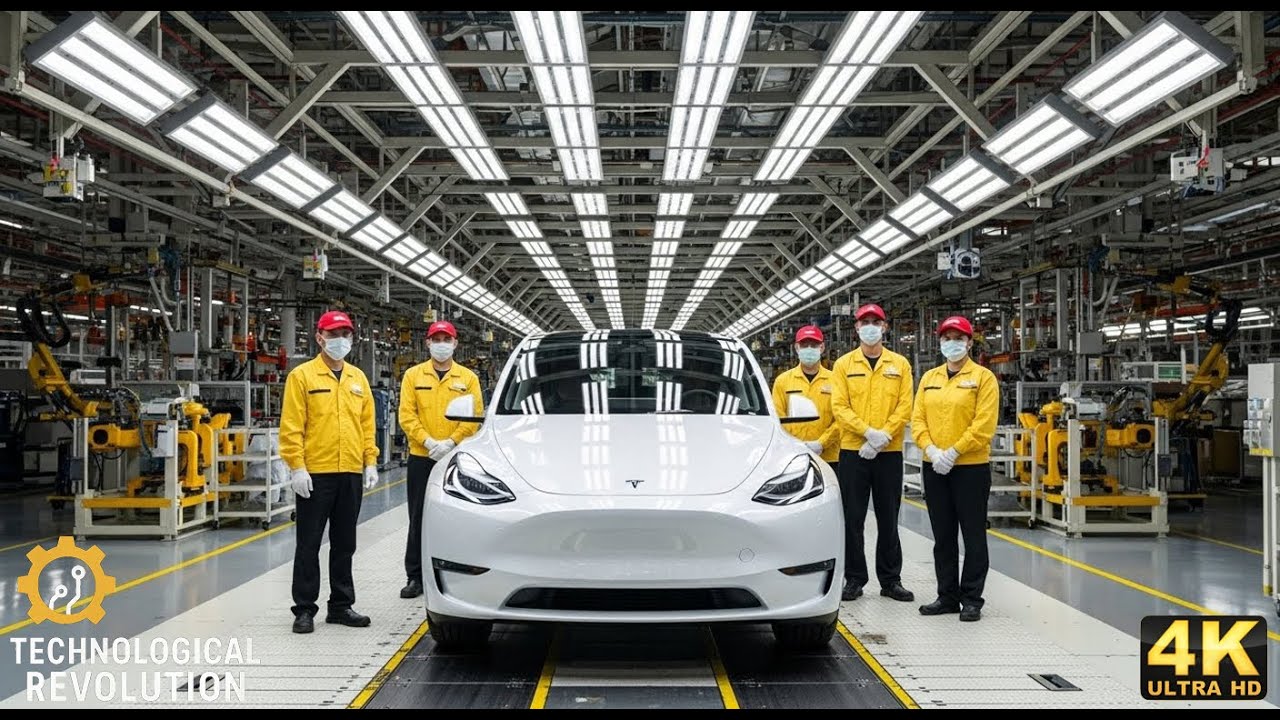 Inside the State-of-the-Art Tesla Electric Car Factory (The Whole ...