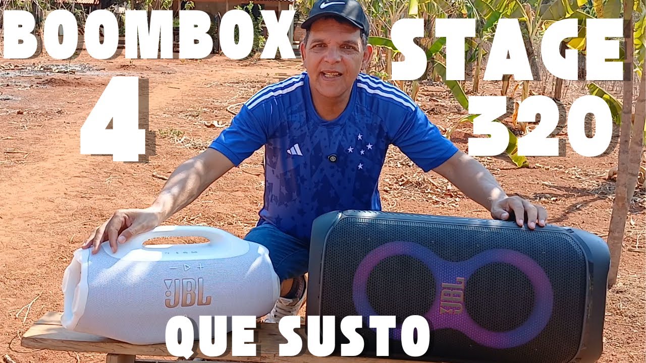 JBL BOOMBOX 4 VS JBL PARTYBOX STAGE 320 - O INESPERADO ACONTECEU!😢 QUAL ...