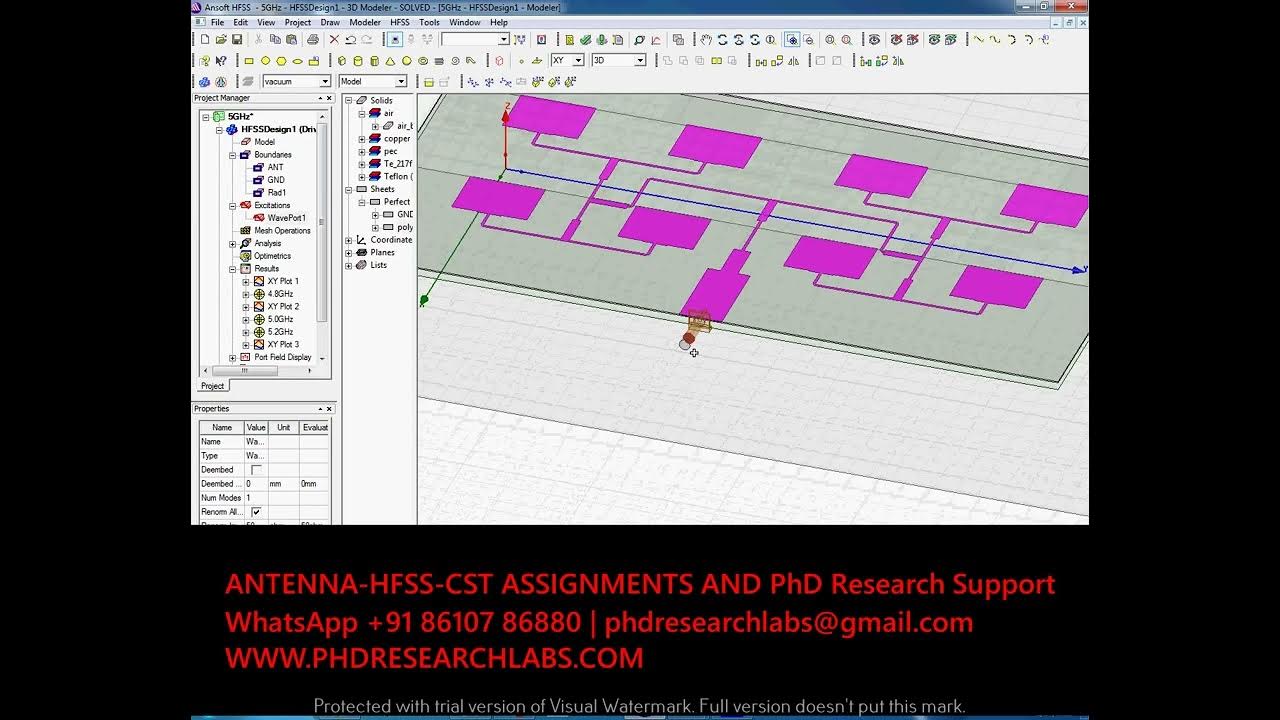 Two array - HFSS ANTENNA DESIGN - YouTube